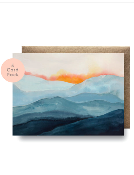 Mountain Sunset Card Box Set – Drift & Amble
